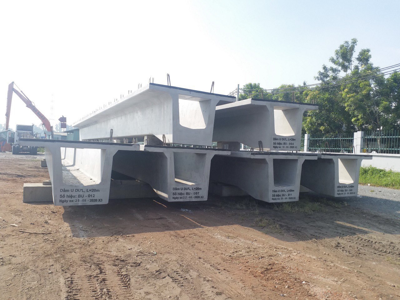Pre-stressed concrete Box Girder